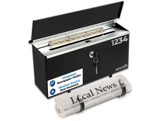 Click here for SereneLife Outdoor Wall Mailbox & Newspaper Holder... prices