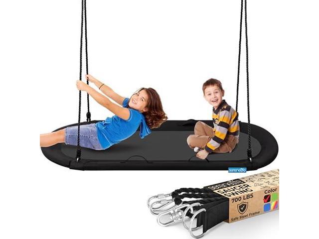 Click here for SereneLife 67 Oval Saucer Swing - Giant Outdoor Sw... prices
