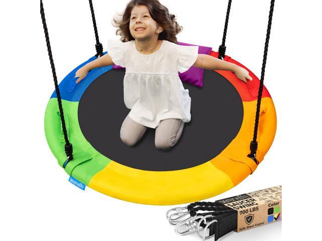 Click here for SereneLife 40 Saucer Swing - Outdoor Swing Set wit... prices