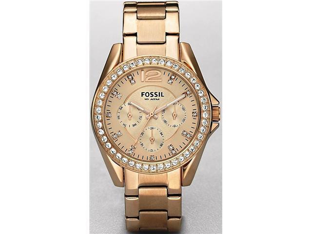 Click here for Fossil ES2811 Riley Multifunction Rose Gold-plated... prices