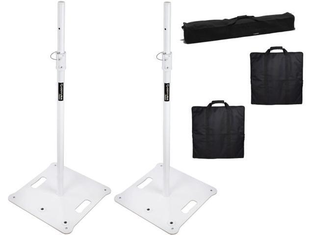 Click here for Odyssey LSBP72WHT 72 Tall White Speaker Stands (Pa... prices