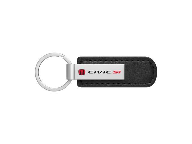 Click here for Honda Red Logo Civic Si Silver Metal Black PU Leat... prices