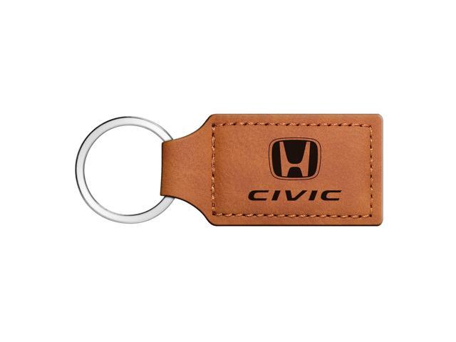 Click here for Honda Civic Rectangular Brown Leather Key Chain prices