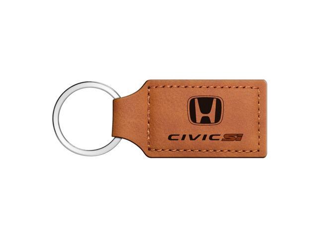 Click here for Honda Civic Si Rectangular Brown Leather Key Chain prices