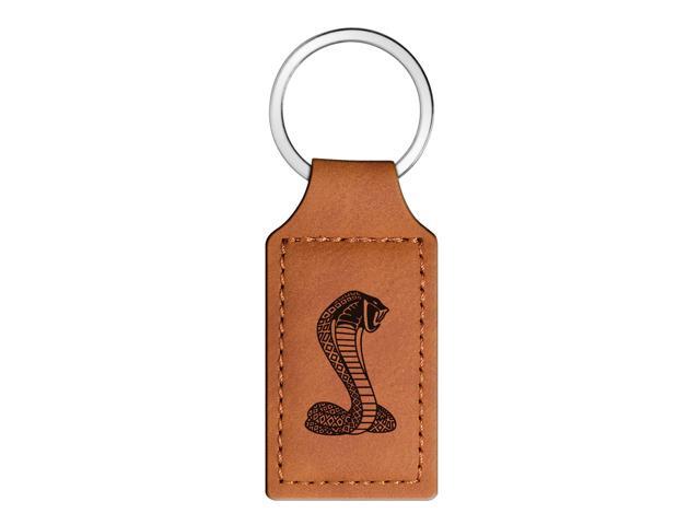 Click here for Ford Mustang Cobra Rectangular Brown Leather Key C... prices