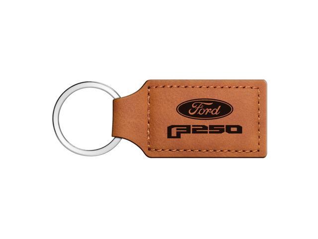 Click here for Ford F250 Rectangular Brown Leather Key Chain prices