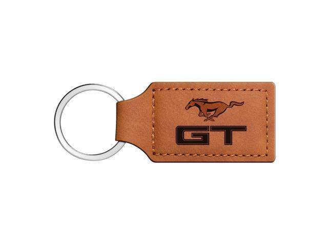 Click here for Ford Mustang GT Rectangular Brown Leather Key Chai... prices