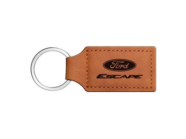 Click here for Ford Escape Rectangular Brown Leather Key Chain prices