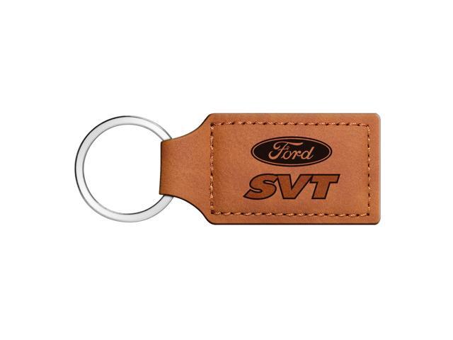 Click here for Ford SVT Rectangular Brown Leather Key Chain prices