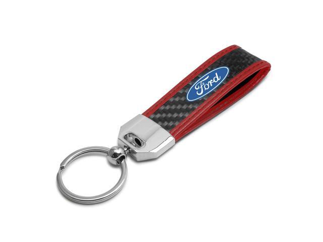 Click here for Ford Logo Real Carbon Fiber Strap with Red Leather... prices