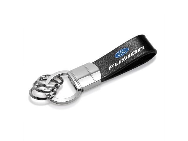 Click here for Ford Fusion Black Real Leather Strap Chrome Round... prices