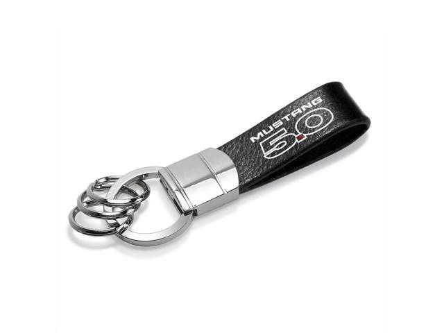 Click here for Ford Mustang 5.0 Black Real Leather Strap Chrome R... prices
