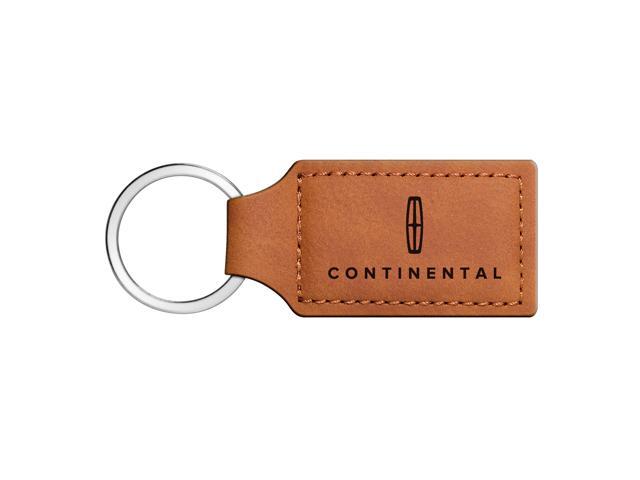 Click here for Lincoln Rectangular Brown Leather Key Chain - Cont... prices