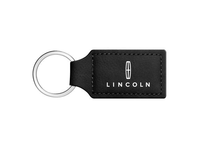Click here for Lincoln Rectangular Black Leatherette Key Chain prices