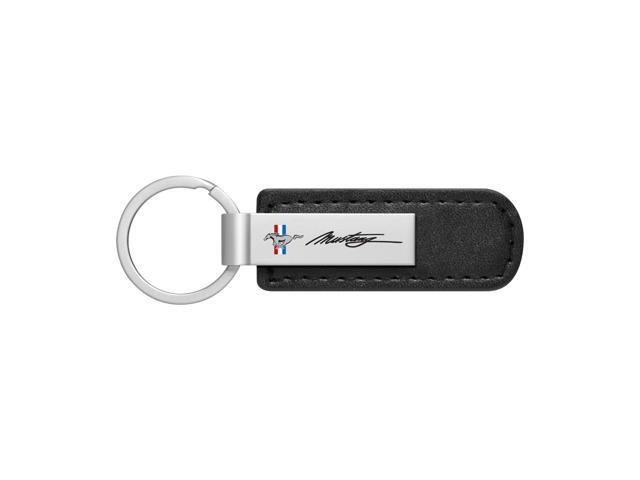 Click here for Ford Mustang Script Silver Metal Black PU Leather... prices