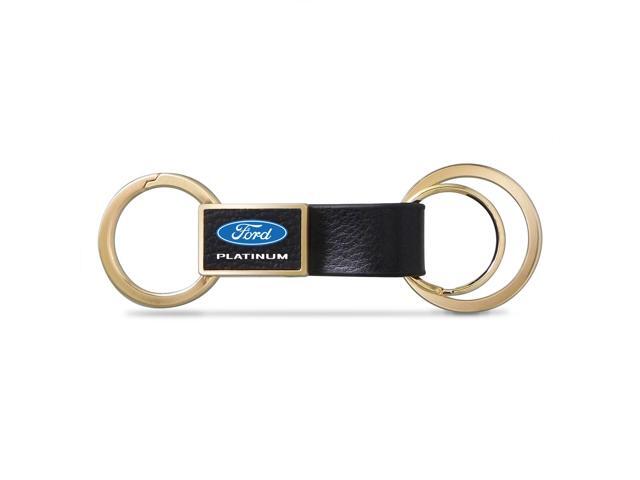 Click here for Ford Platinum Black Leather insert Golden Metal Le... prices