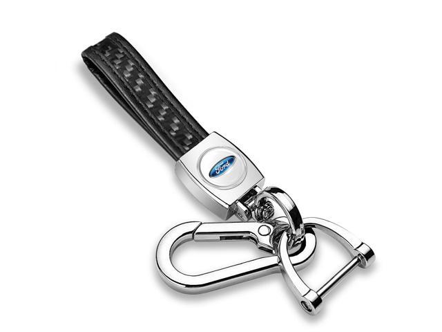 Click here for Ford Logo in White Real Black Carbon Fiber Loop-St... prices