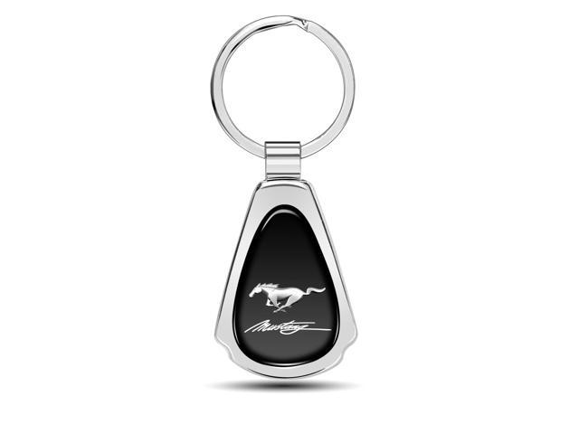 Click here for Ford Mustang Script Black Dome Chrome Metal Teardr... prices