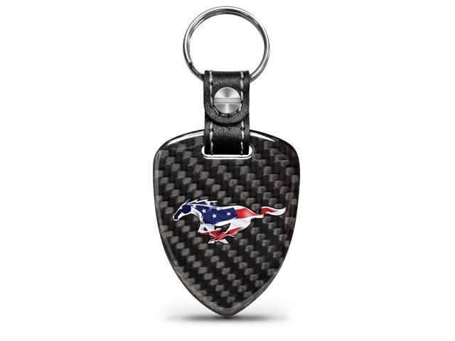 Click here for Ford Mustang Pony in USA Flag Real Black Carbon Fi... prices