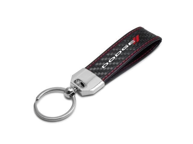 Click here for Dodge Real Black Carbon Fiber Loop Strap Key Chain... prices