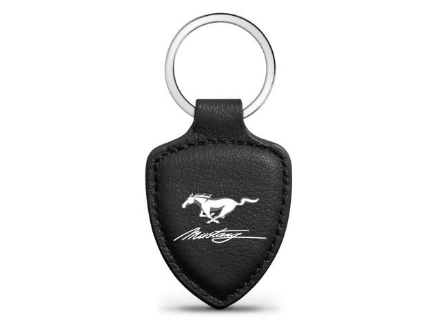 Click here for Ford Mustang Script Black Real Leather Shield-Styl... prices