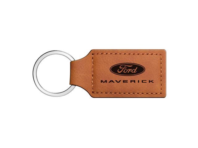 Click here for Ford Maverick Rectangular Brown Leather Key Chain prices