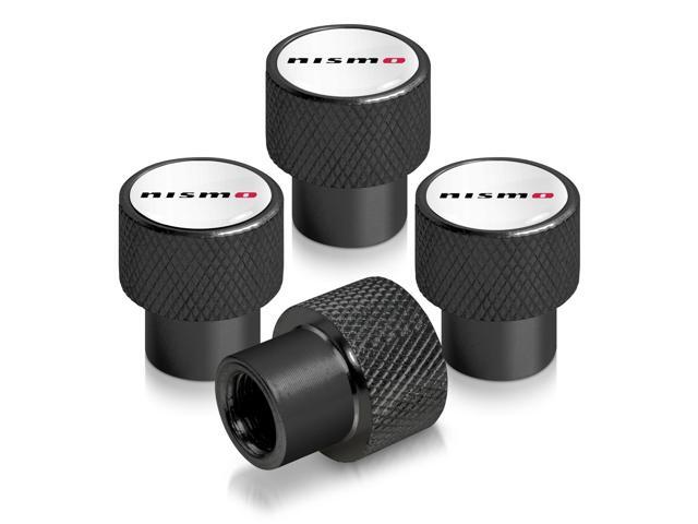 Click here for Nissan NISMO in White on Black Aluminum Tire Valve... prices