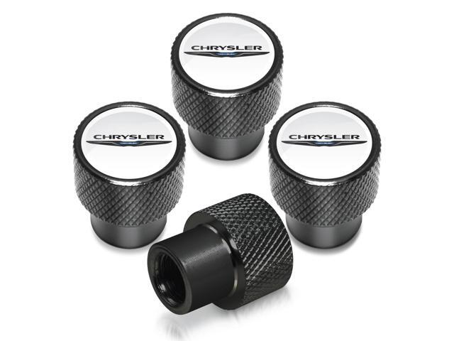 Click here for Chrysler Logo in White on Black Aluminum Tire Valv... prices