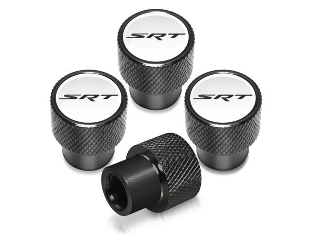 Click here for SRT Logo in White on Black Aluminum Tire Valve Ste... prices