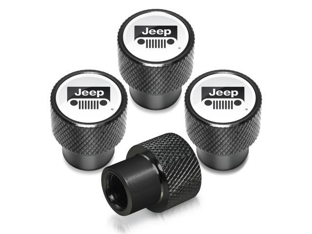 Click here for Jeep Grill in White on Black Aluminum Tire Valve S... prices
