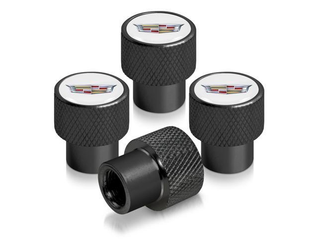 Click here for Cadillac Crest Logo in White on Black Aluminum Tir... prices