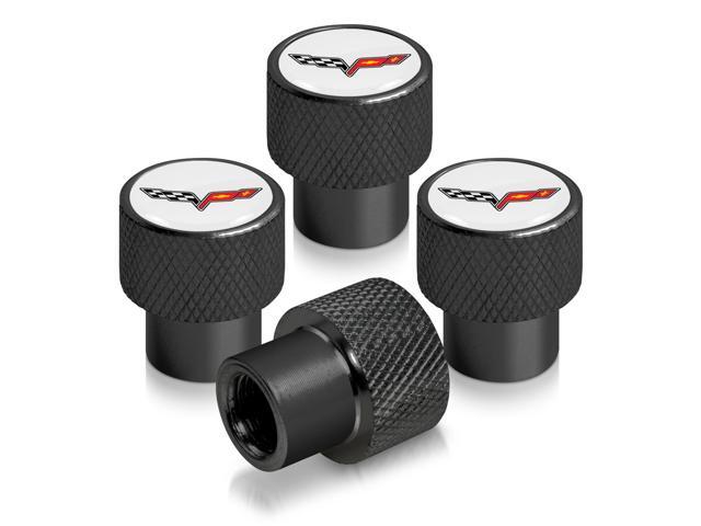 Click here for Chevrolet Corvette C6 Logo in White on Black Alumi... prices