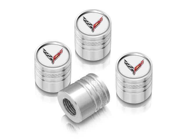 Click here for Chevrolet Corvette C8 Logo in White on Shining Sil... prices