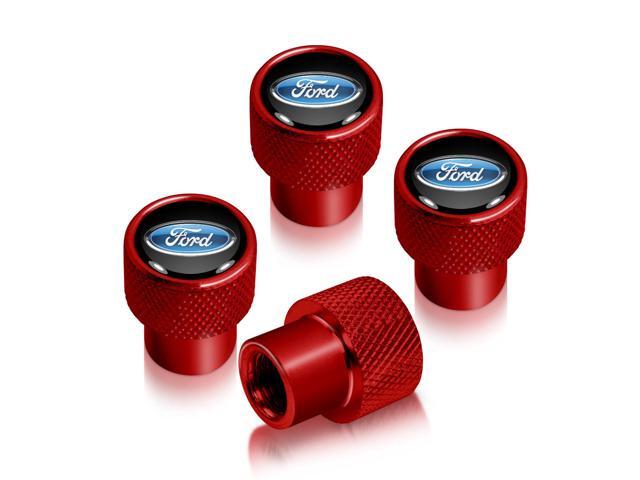 Click here for Ford Logo in Black on Red Aluminum Tire Valve Stem... prices