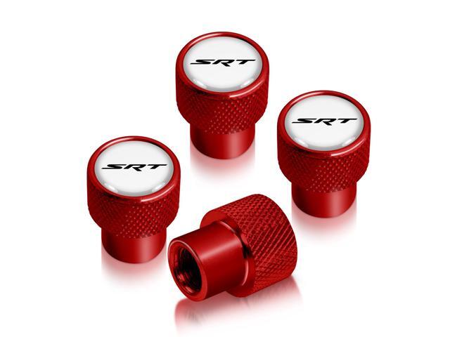 Click here for Dodge SRT Logo in White on Red Aluminum Tire Valve... prices