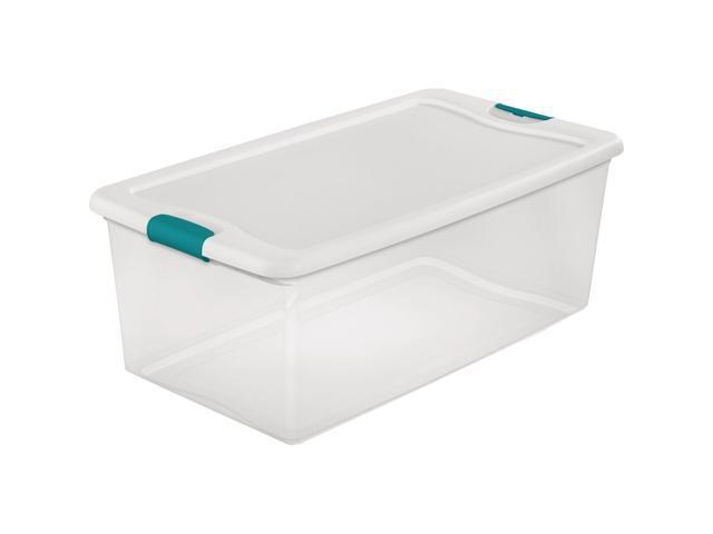 Click here for Sterilite 106 Qt. White Latching Storage Tote 1499... prices