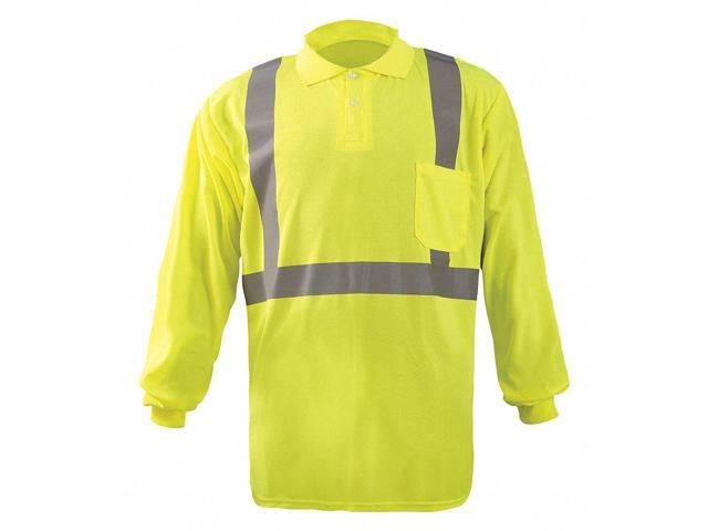 Click here for Occunomix Long Sleeve Polo Shirt L ANSI Class 2 LU... prices