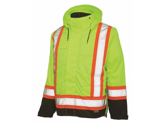Click here for TOUGH DUCK S42611 Fluorescent Green Polyester Park... prices