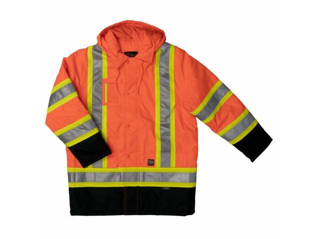 Click here for TOUGH DUCK S17611 Mens Hi-Vis Safety Parka  300D P... prices
