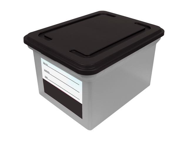 Click here for Advantus 55802 File Tote Storage Box with Snap-on... prices