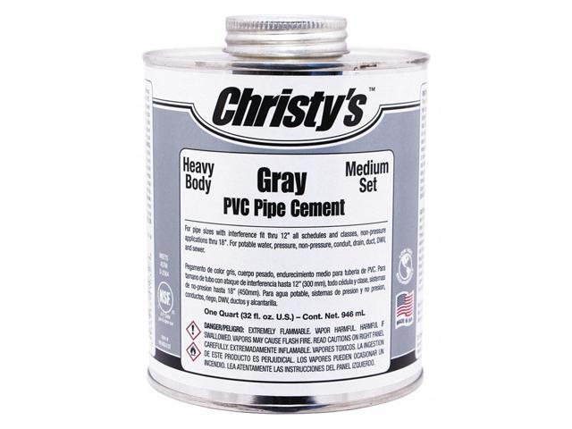Click here for CHRISTYS RH-BGLV-QT-12 Pipe Cement Gray 32 oz. prices