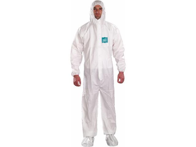 Click here for ANSELL WH18-B-92-107-09 Hooded Coverall  5XL  Whit... prices