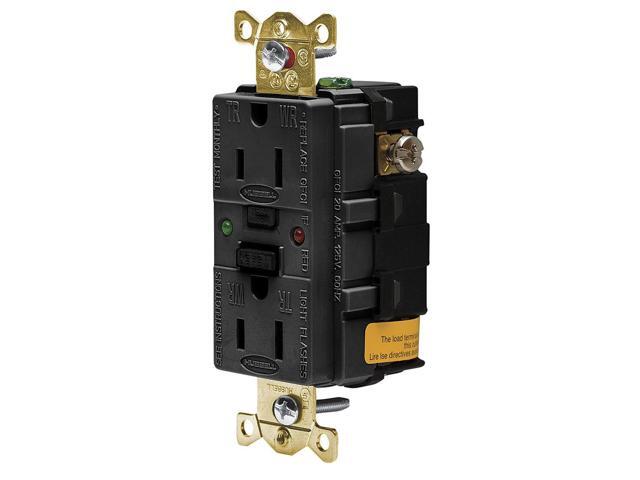 Click here for HUBBELL WIRING DEVICE-KELLEMS GF5262SGBK GFCI Rece... prices