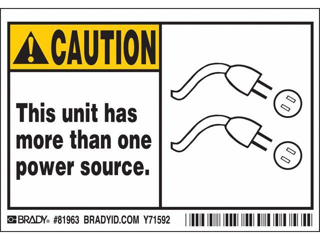 Click here for BRADY 81963 Machine/Equipment Labl 3-1/2inHx5inW P... prices