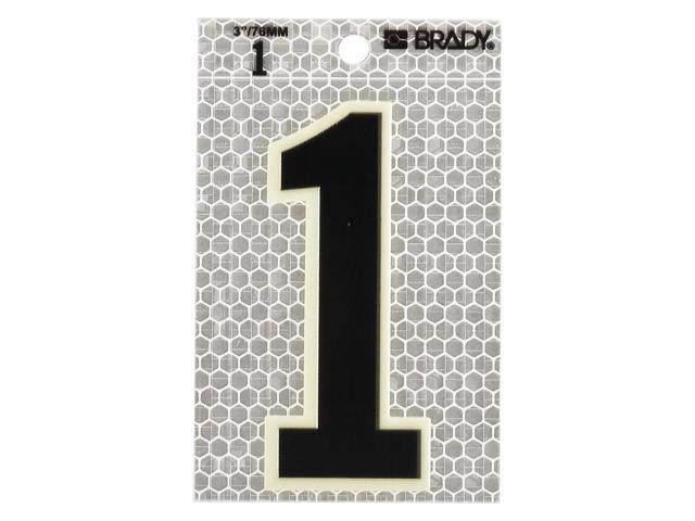 Click here for BRADY 3010-1 Ultra Reflective Numbers 1 PK10 prices