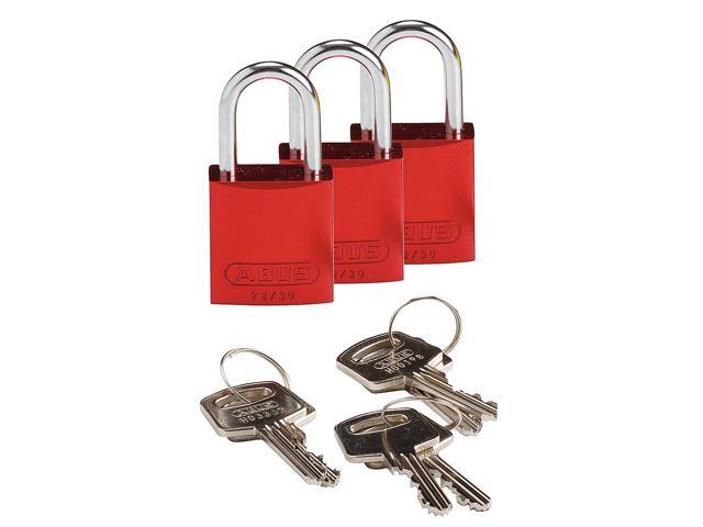 Click here for BRADY 133279 Lockout Padlock KA Red 1-7/16H PK3 prices