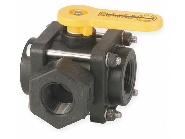 Click here for BANJO V075SL 3/4 FNPT Polypropylene Ball Valve 3-W... prices