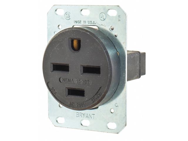 Click here for 30A 4W Single Receptacle 250VAC 15-30R BK BRYANT 8... prices