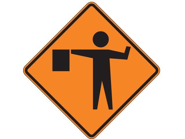 Click here for LYLE W20-7A-30HA Flagger Symbol Traffic Sign  30 i... prices