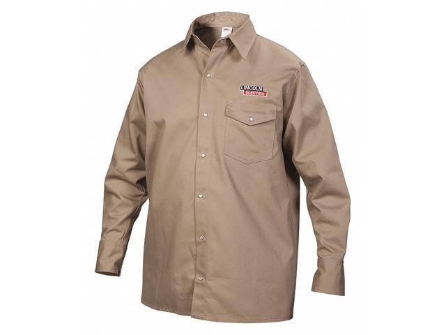 Click here for Khaki Flame-Resistant Collared Shirt  Size: XL  Fi... prices